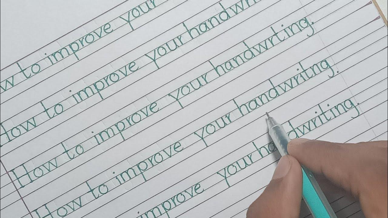 How To Improve Your Handwriting | Top English Handwriting Skills | Best English Writing - YouTube