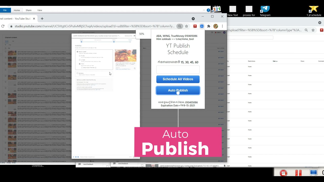 Auto publish video post and auto schedule working fast and easy for ...