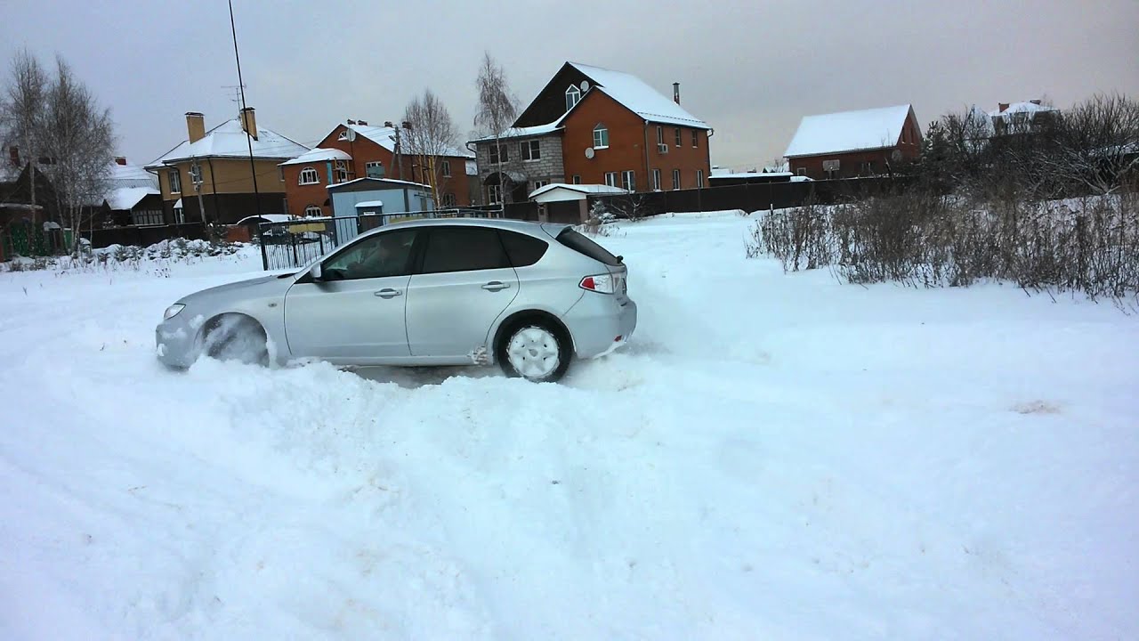 Subaru impreza deep snow - YouTube