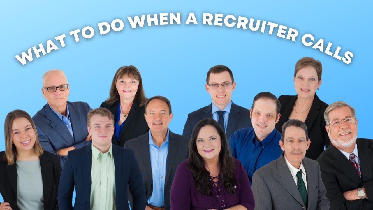 What to Do When a Recruiter Calls - YouTube