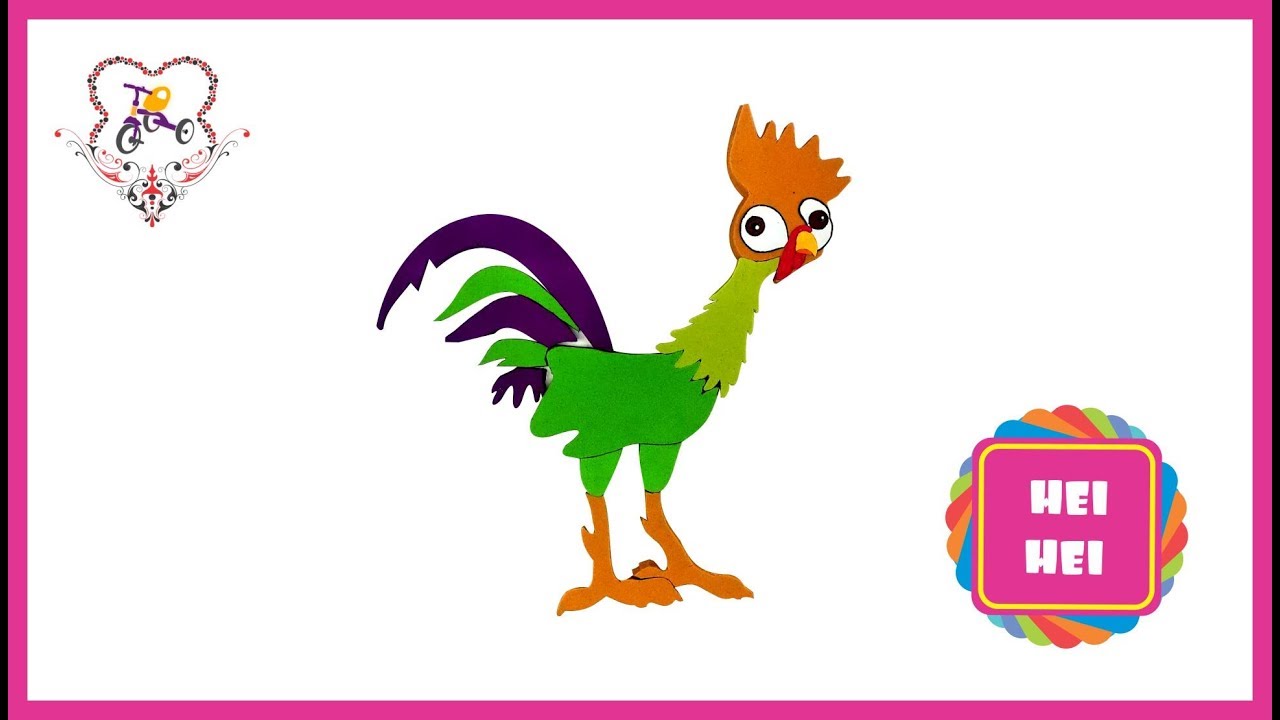 Learn Colors and How To Make Hei Hei Chicken(Character from Moana ...