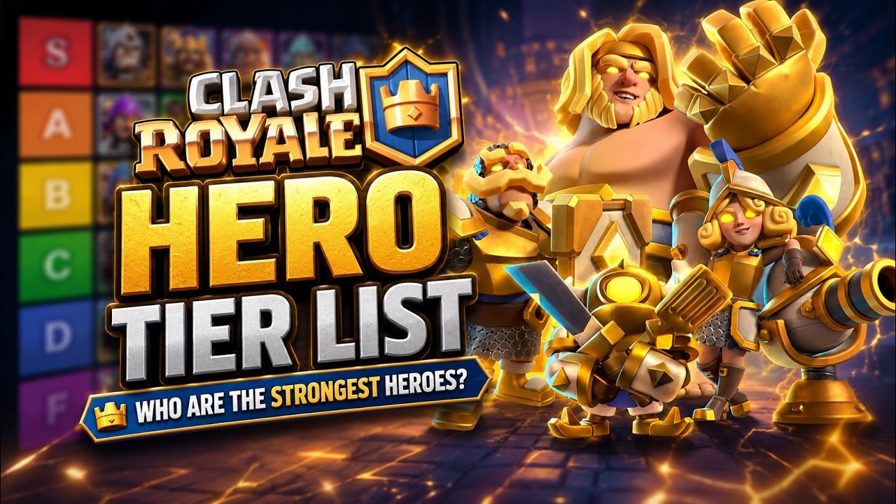 ULTIMATE Clash Royale Hero Tier List - YouTube