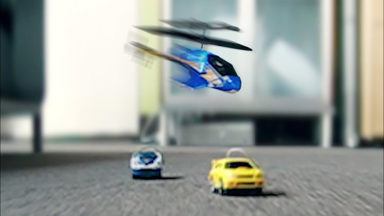 Cars vs Helicopter - YouTube