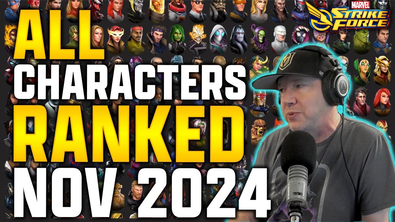 ALL CHARACTERS RANKED - TIER LIST - NOV 2024 - MARVEL Strike Force ...