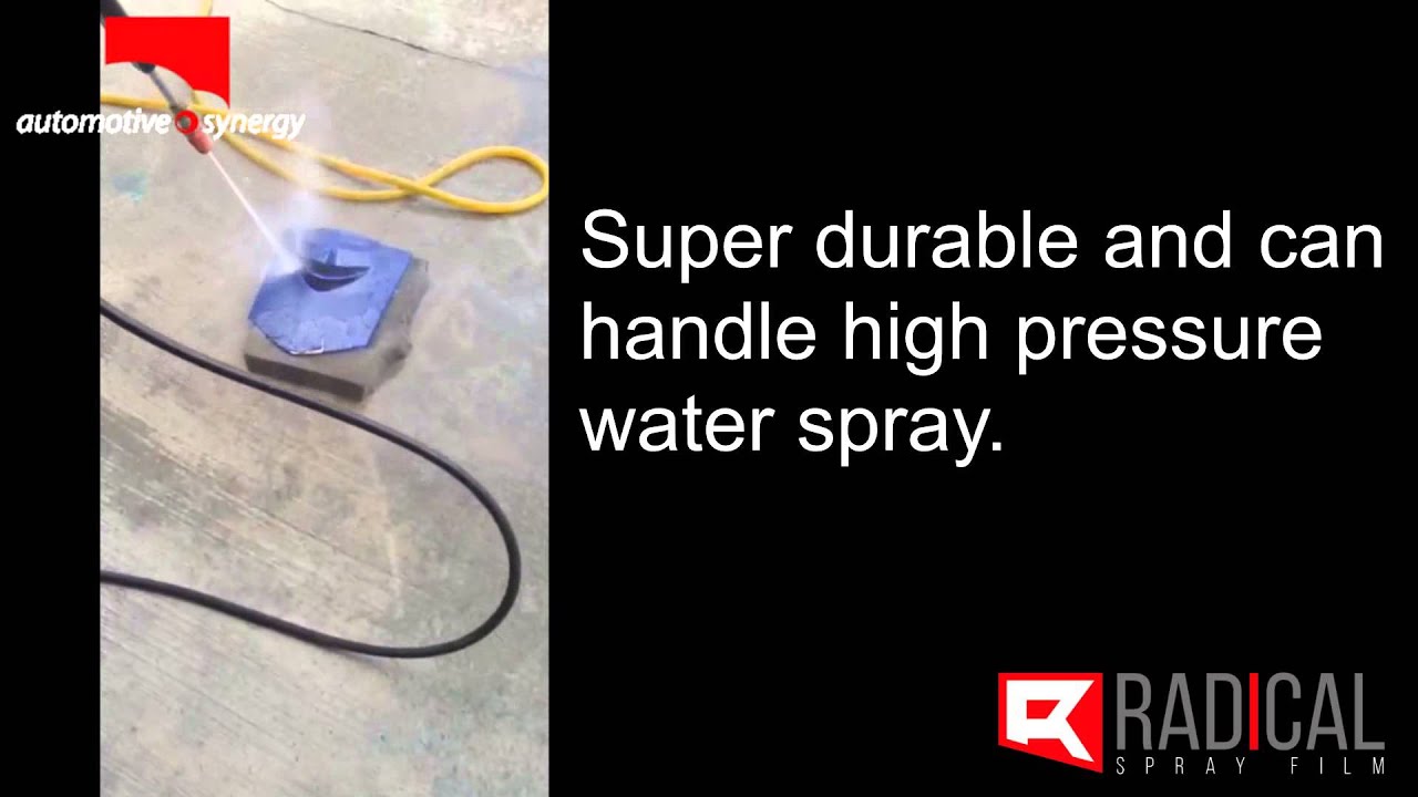Radical Spray Film spray hard water - YouTube