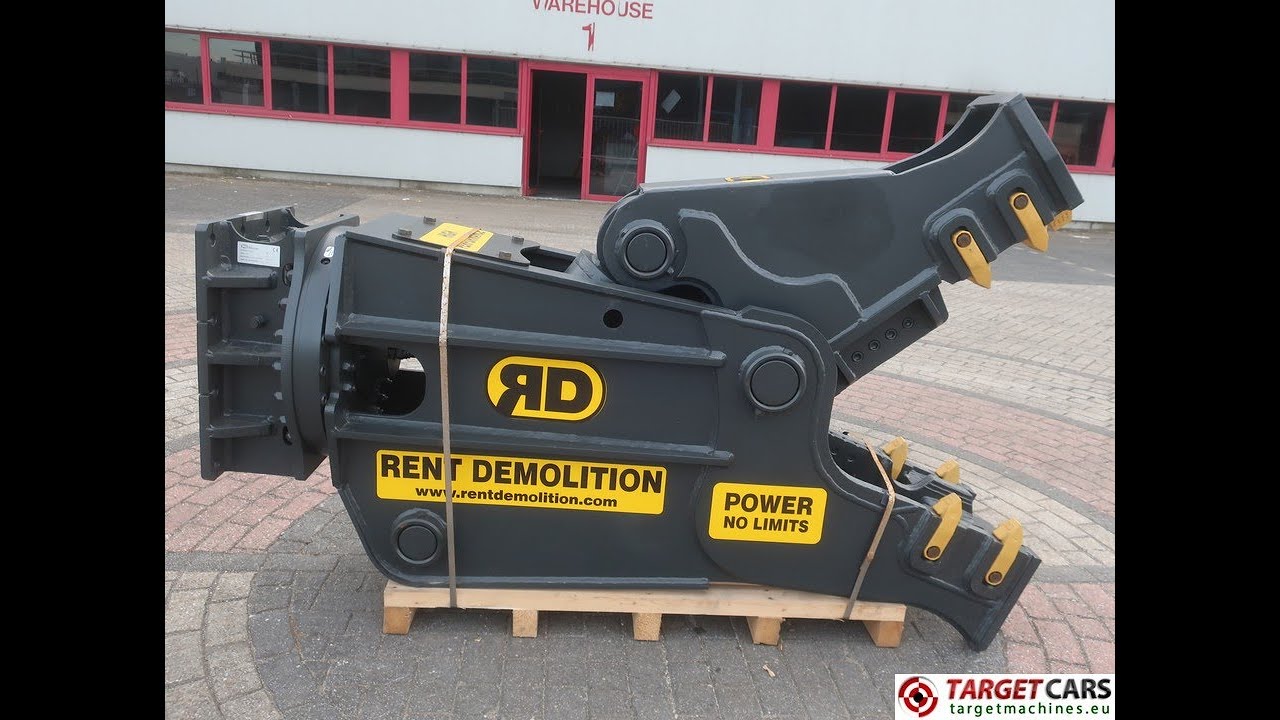 780908 RENT DEMOLITION RD20 HYDRAULIC ROTATING PULVERIZER CRUSHER SHEAR ...