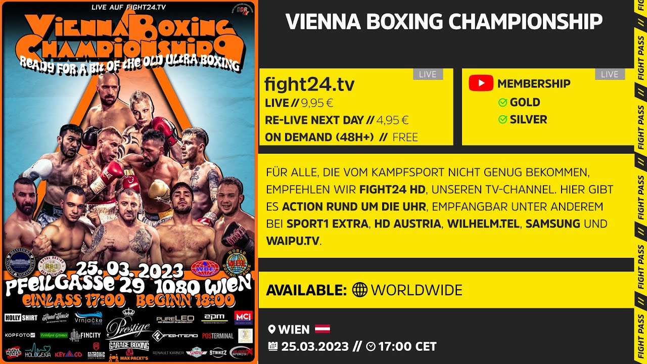 VIENNA BOXING CHAMPIONSHIP - YouTube
