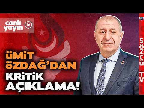 Zafer Partisi Genel Başkanı Ümit Özdağ Partisinin Genel Merkezinde Kritik Açıklamalar Yapıyor