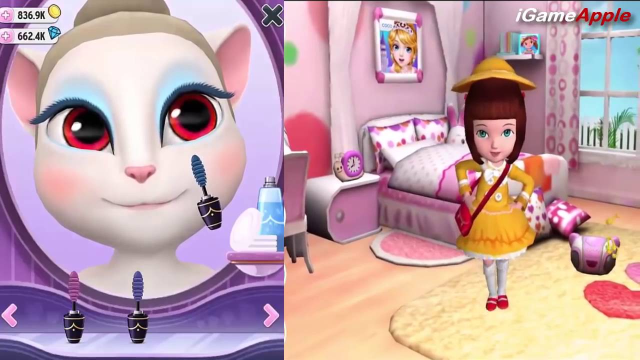 My Talking Anglea VS. Ava The 3D Doll iPad Gameplay HD - YouTube