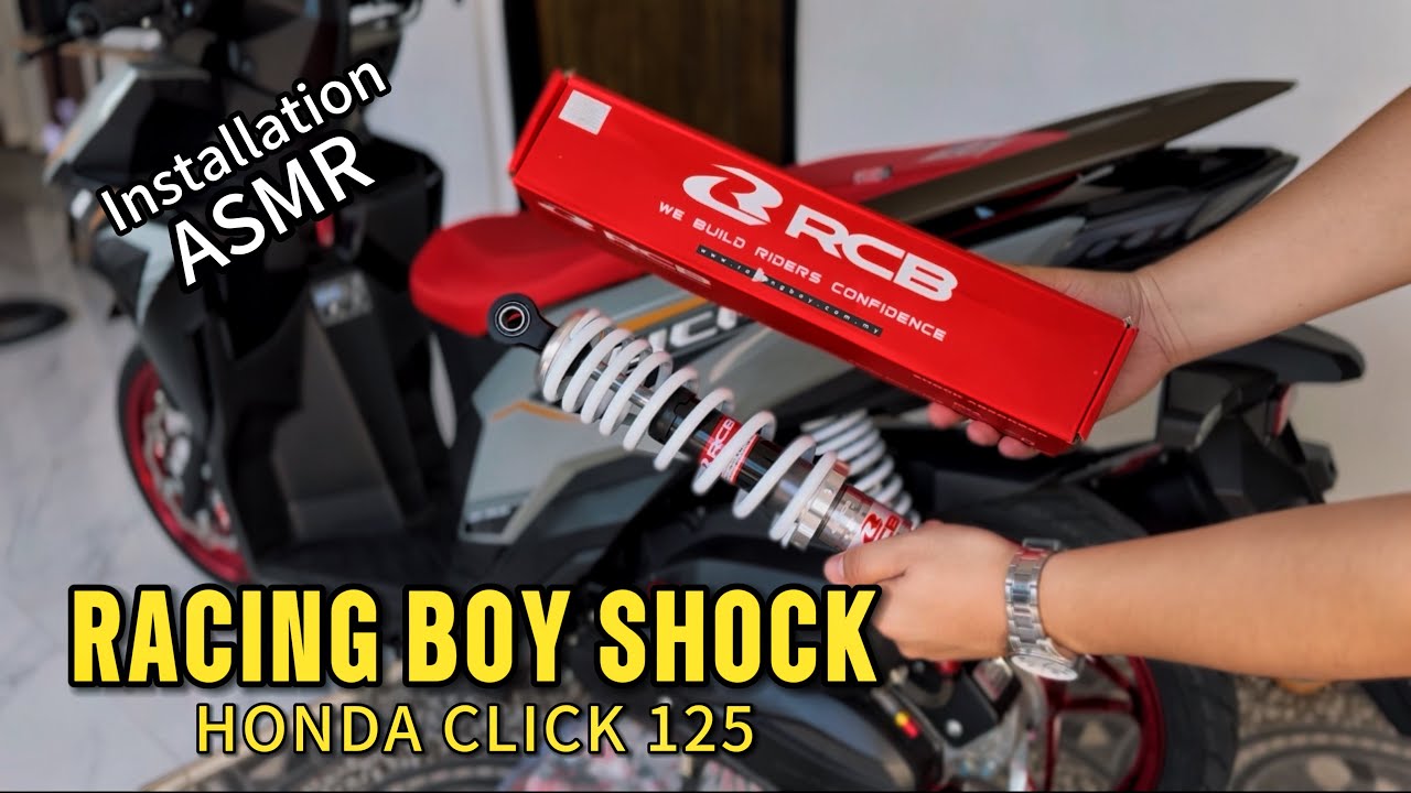 RCB SHOCK INSTALLATION HONDA CLICK 125 - YouTube
