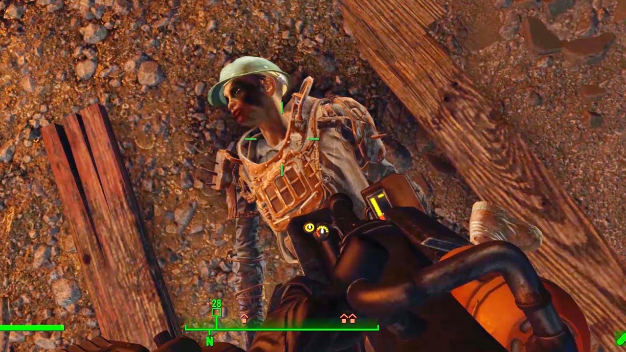 Paralyzed Forged NPC. Fallout 4 - YouTube