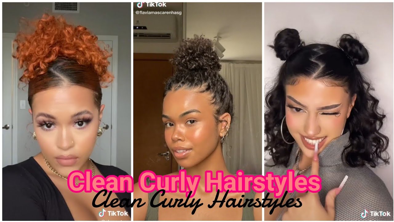 Curly Hairstyles for Medium Hair🦋| Clean and Easy🦋|tiktok compilation🦋 ...