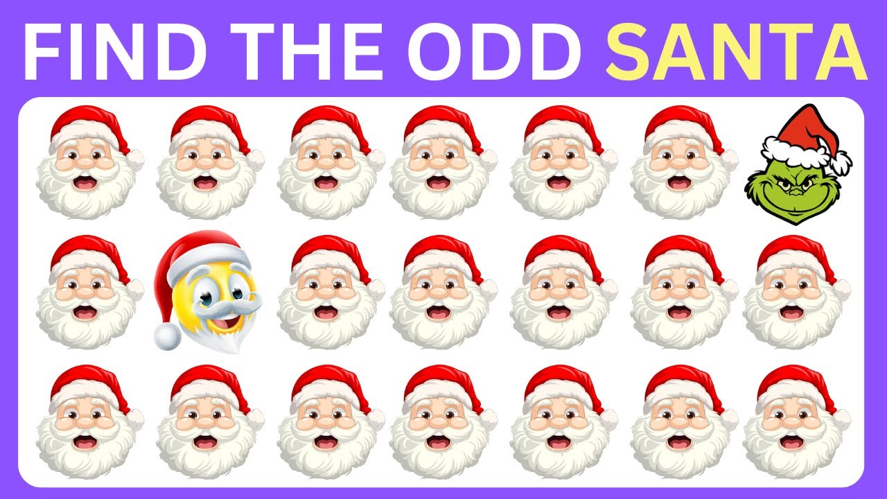 Find the ODD One Out - Christmas Edition 🎄🎅⛄️ | Easy, Medium, Hard ...
