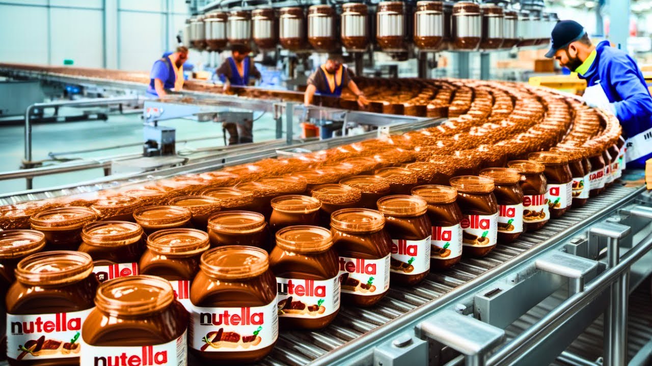 Hazelnuts to JAR: The Process of Making Nutella - YouTube