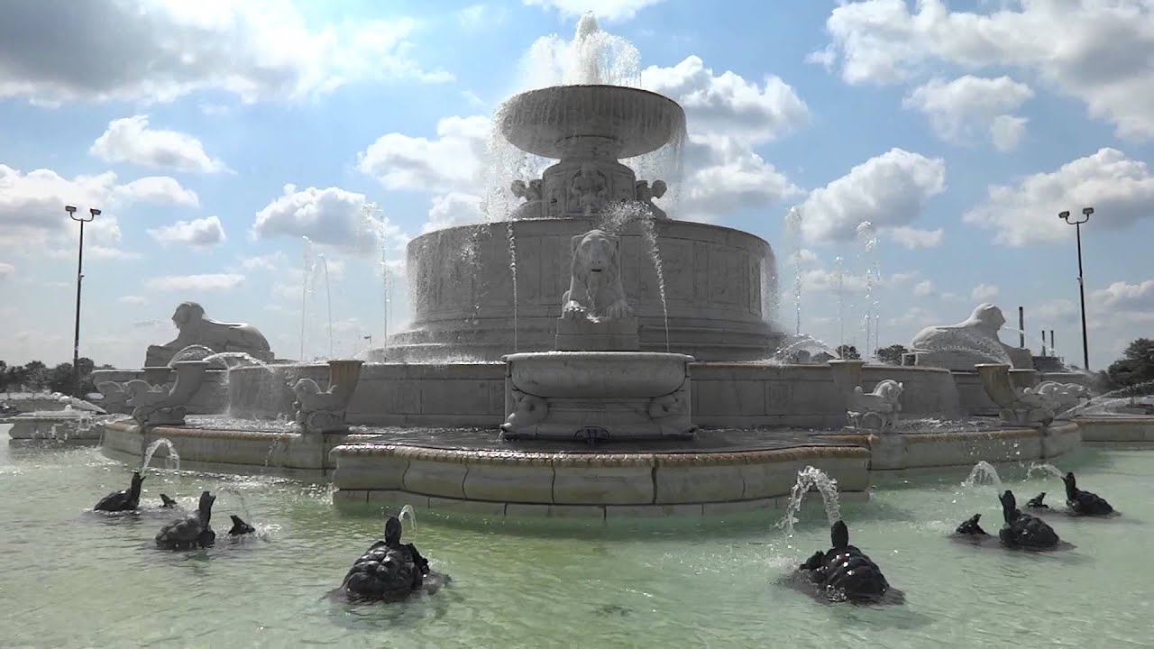 Detroit: Historic Scott Fountain - YouTube