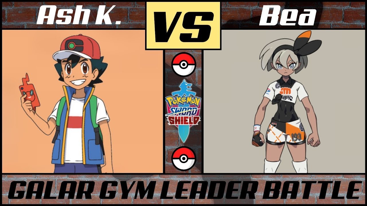 ASH vs BEA - Galar Gym Leader Battle (Pokémon Sword/Shield) - YouTube