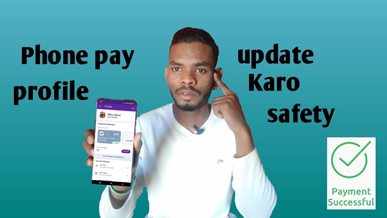 How To Set Phone Pay Profile Picture फोन पे अप्प्स पर प्रोफाइल फोटो ...