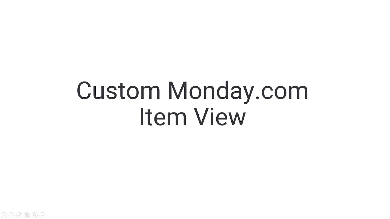 Custom Monday.com Item View | React - YouTube