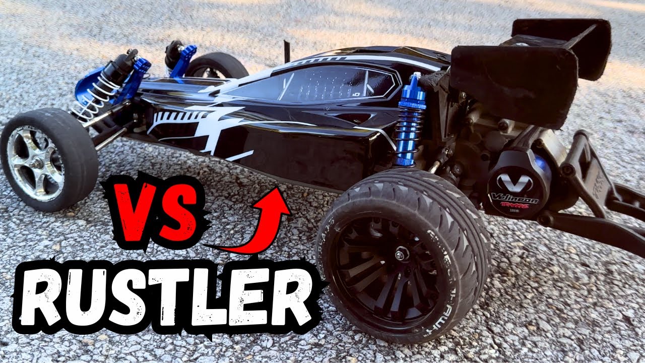 Traxxas Bandit Vs Rustler Drag Race | Quest to 100 MPH Bandit Ep: 3 - YouTube