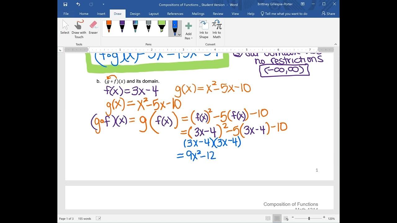 Composition of Functions - YouTube