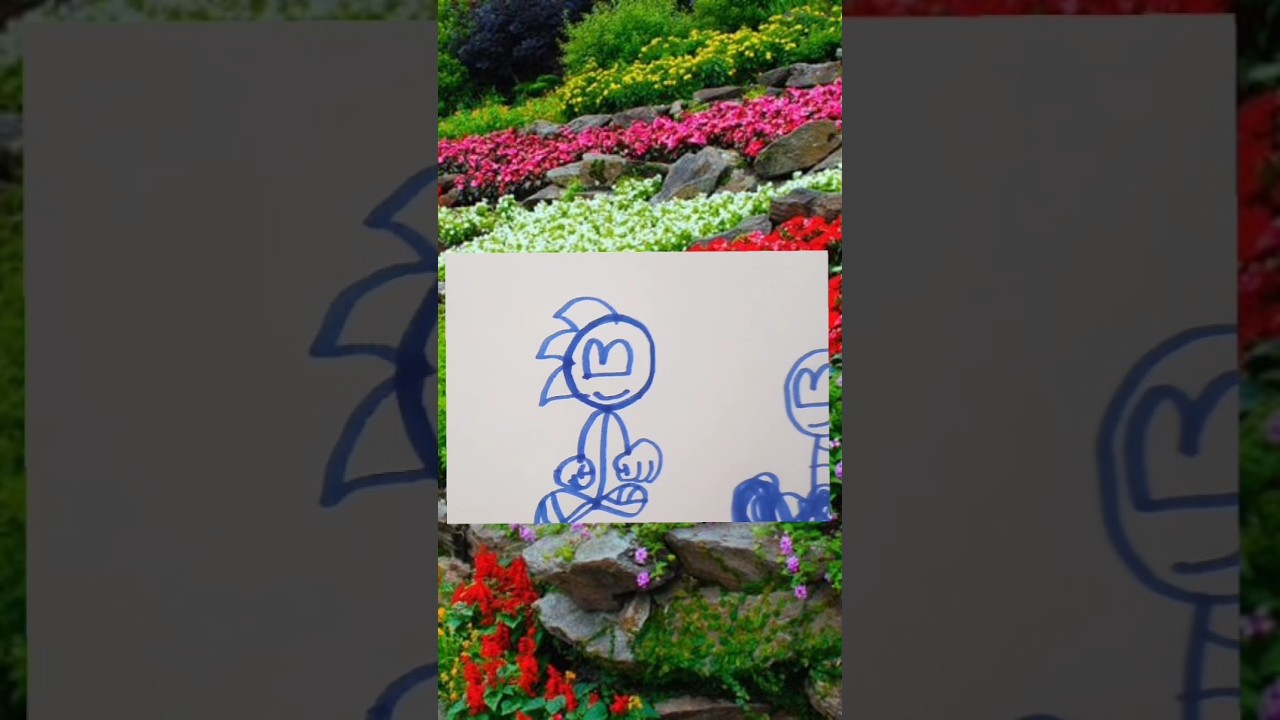 Sonic spin dash drawing - YouTube