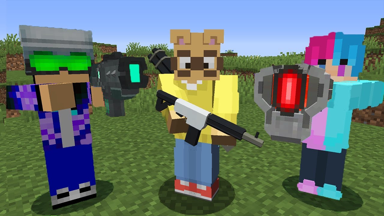 Minecraft Manhunt Vs 3 Hunters with Guns GRAND FINALE - YouTube