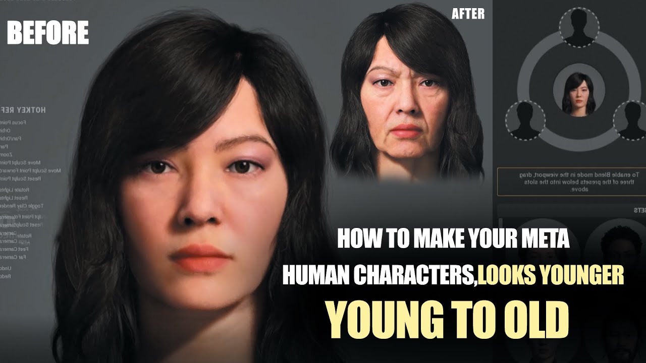 How to make your Meta Human characters look younger, teens or even ...