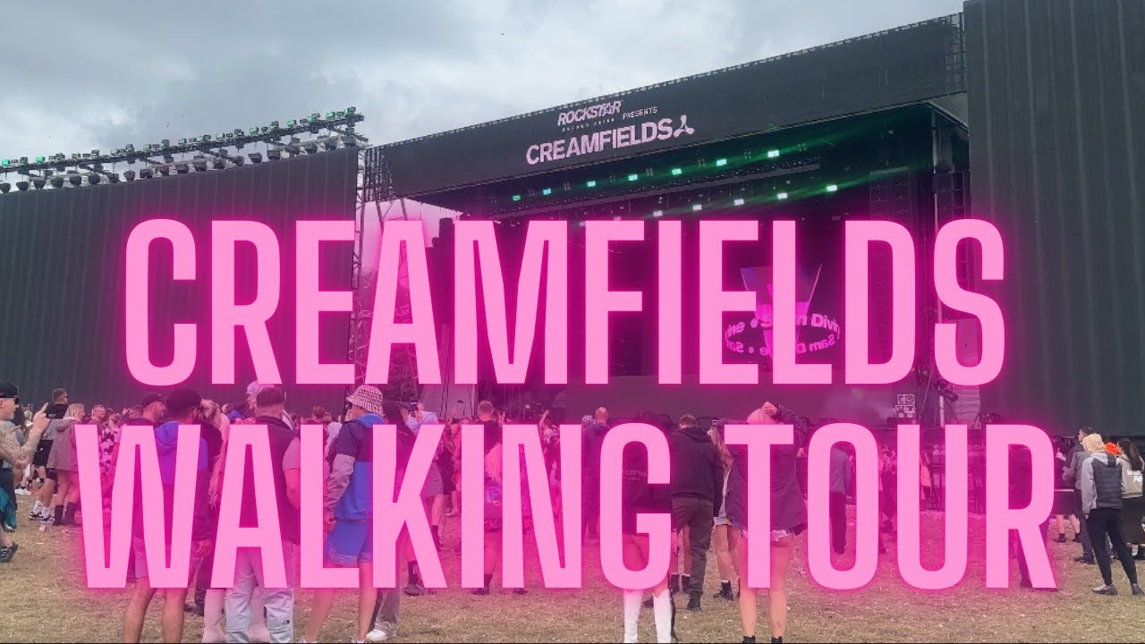 Creamfields walking tour of venue - YouTube
