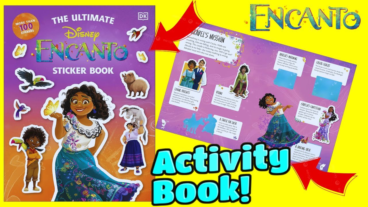 Disney Encanto Activity Book with Stickers - YouTube