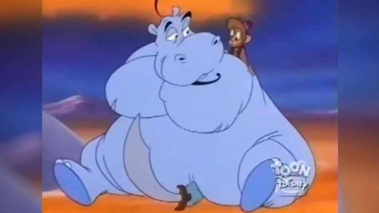 Aladdin (1994 Series): Genie's Hippo Butt Slam - YouTube