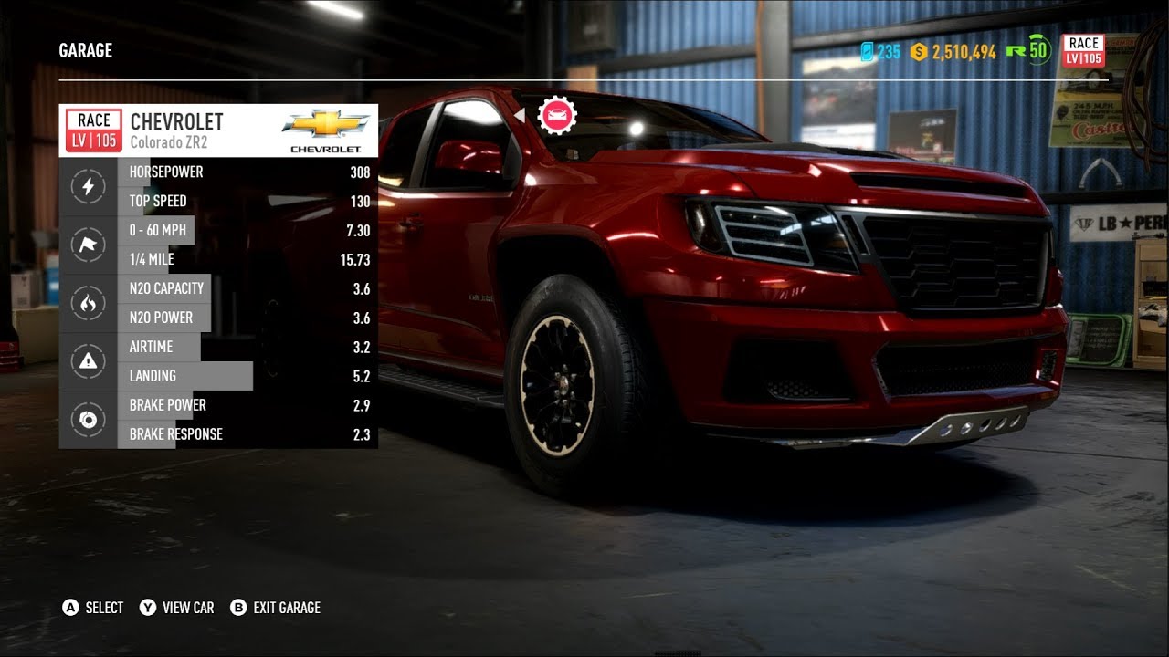 Need For Speed Payback - Chevy Colorado ZR2 Customization (New Cars ...