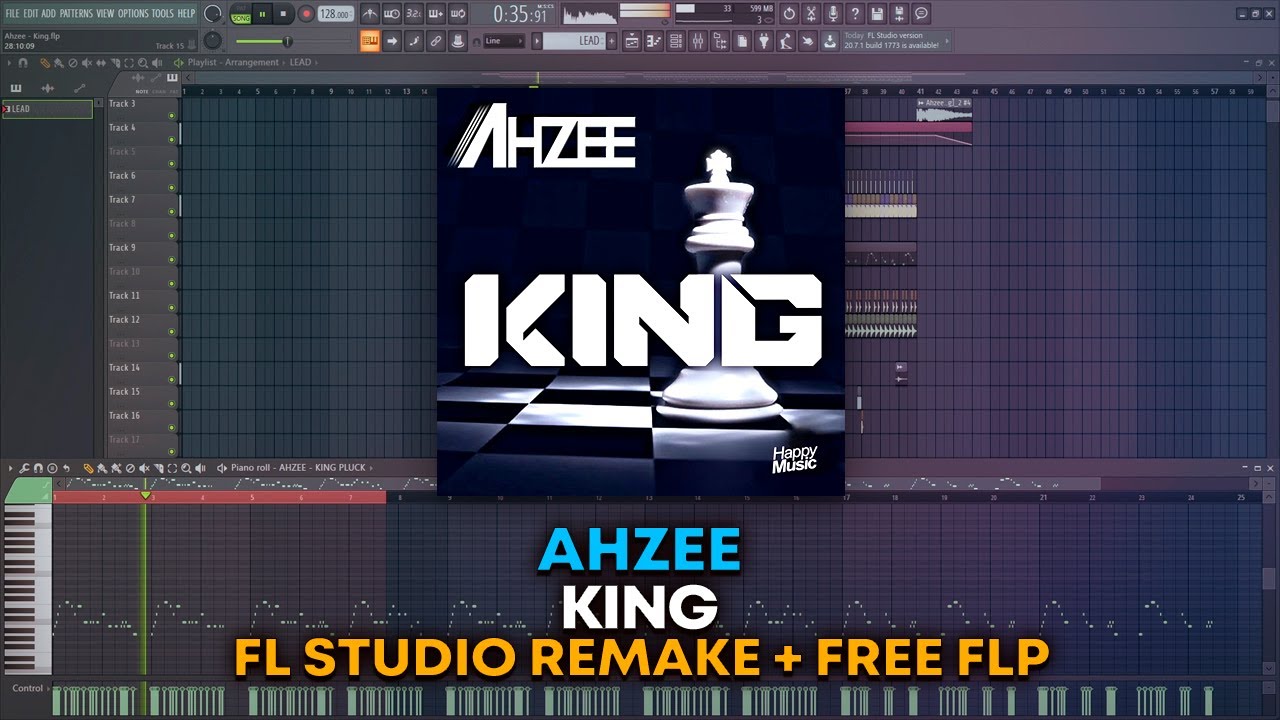 Ahzee - King [FL Studio Remake + FREE FLP] - YouTube