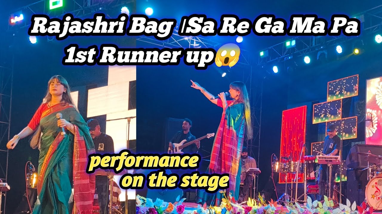 Rajashri Bag। Sa Re Ga Ma Pa 2021। 1st Runner Up performance on the stage. - YouTube