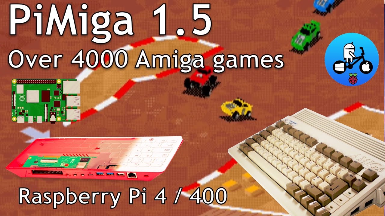 Pimiga 1.5 4000+ games. Amiga A500, A1200 CD32. Raspberry Pi 3,4 & 400 ...