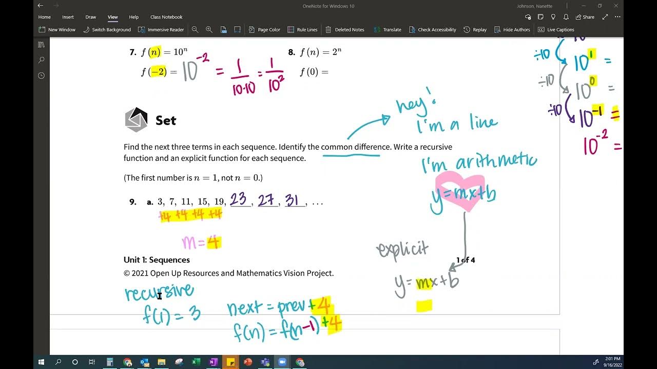 Write a Explicit and Recursive Function of Given Sequence - YouTube