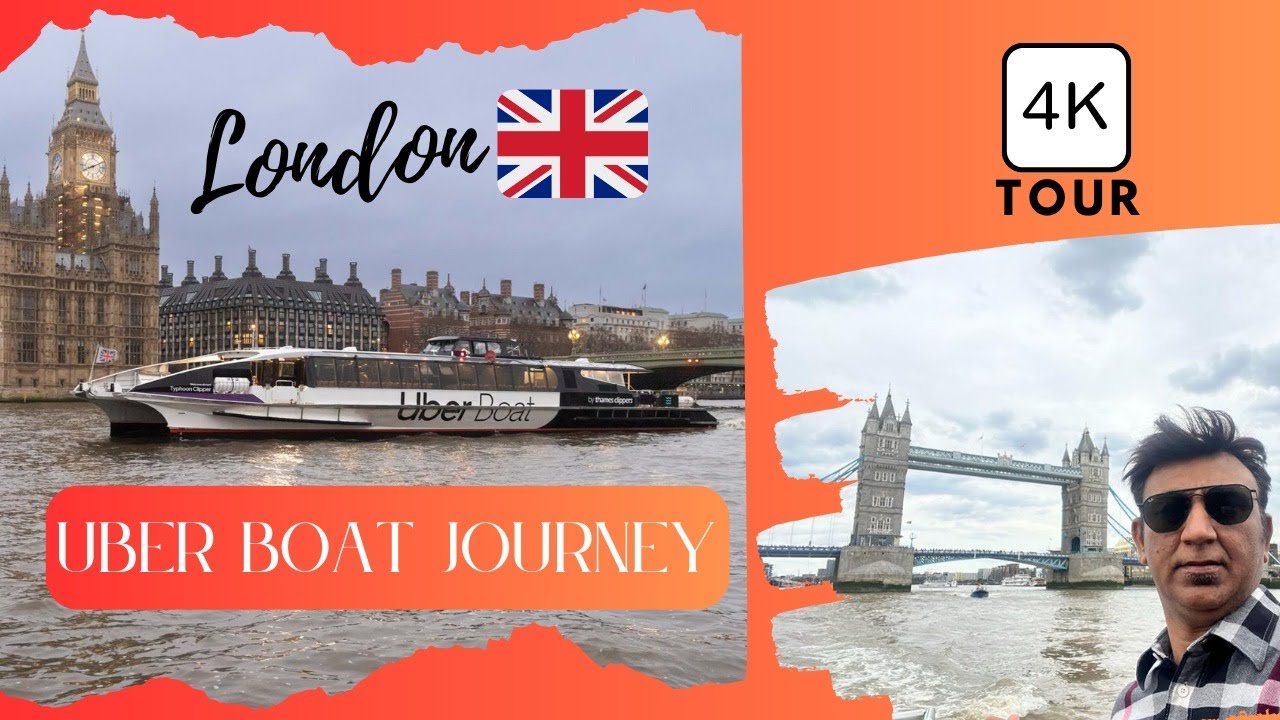 Uber Boat Journey l Explorer River Thames London 🇬🇧 l Uber Boat Ride ⛴️ ...