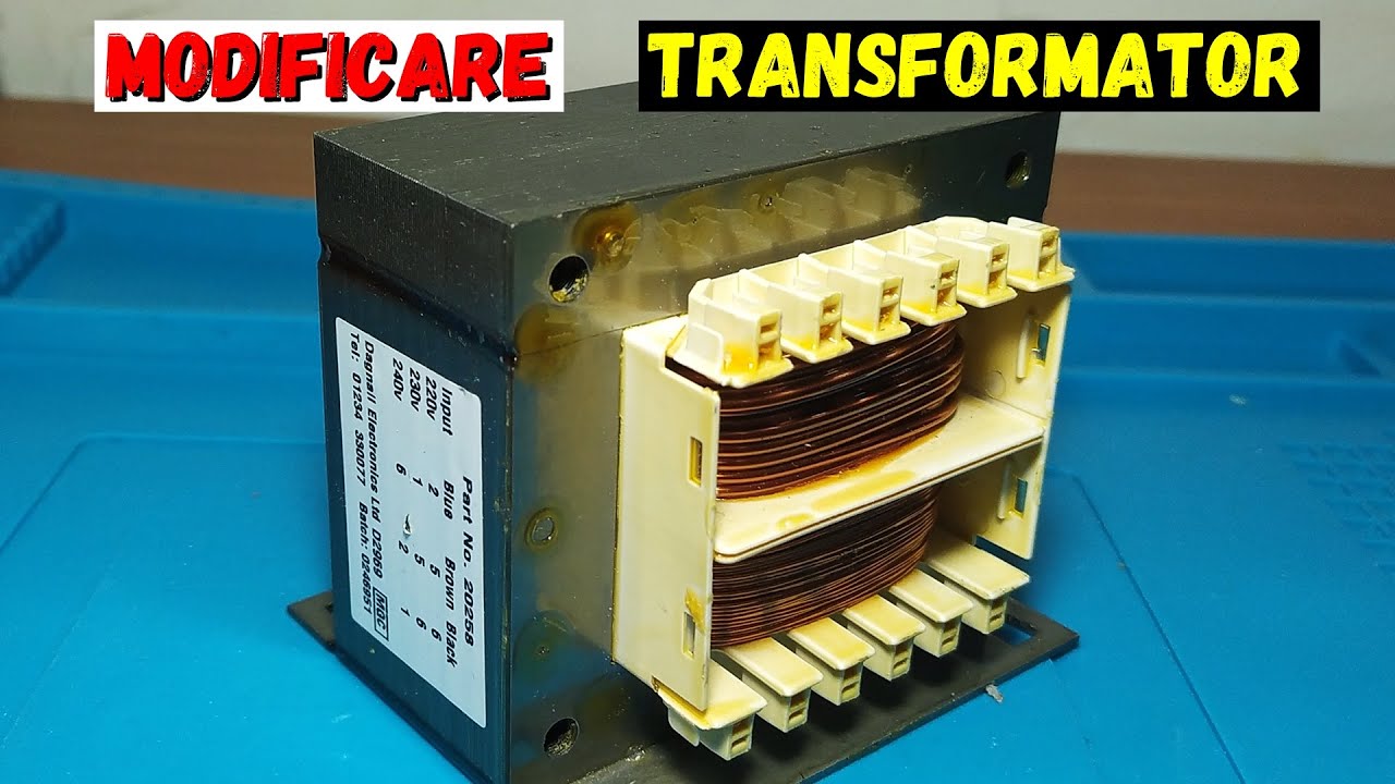 Metoda mea de modificare a unui transformator - YouTube