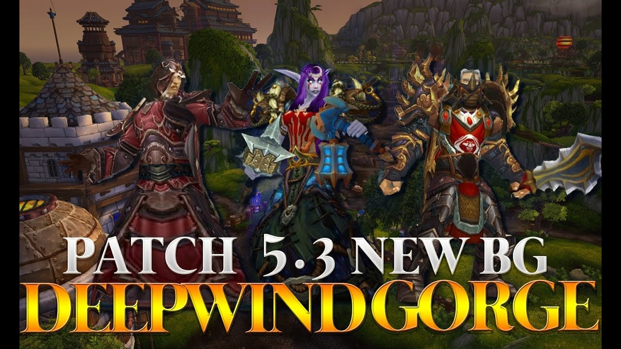 Patch 5.3 Resto Druid New Battleground Deepwind Gorge - YouTube