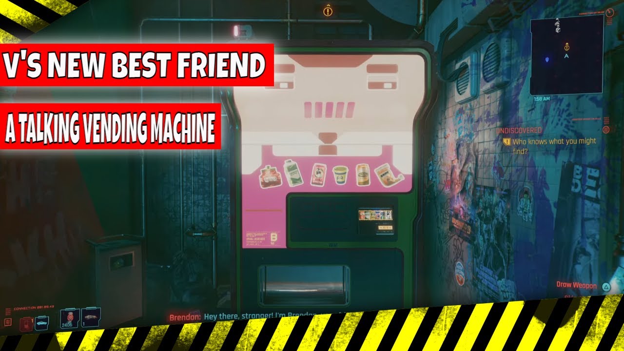Cyberpunk 2077 HAS ITS OWN TALKING VENDING MACHINE WITH A WACKY ...