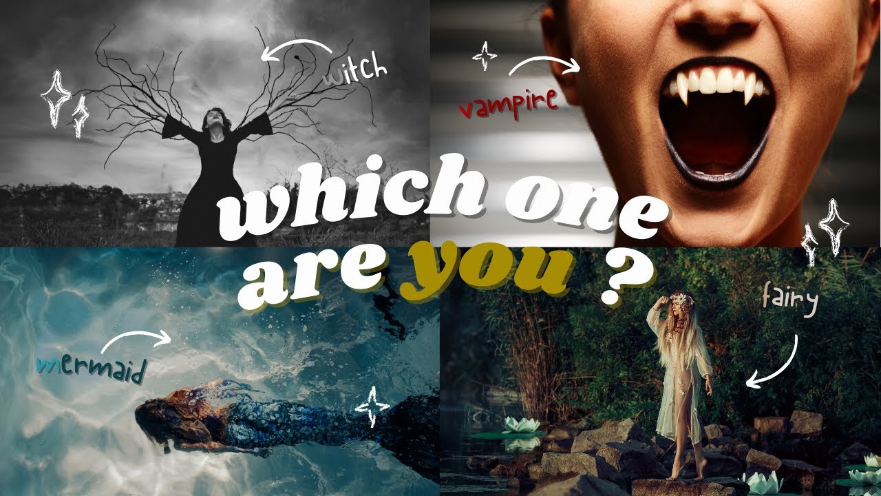 "Are You a Witch, Mermaid, Fairy, or Vampire? | Fun Personality Quiz 🧙 ...