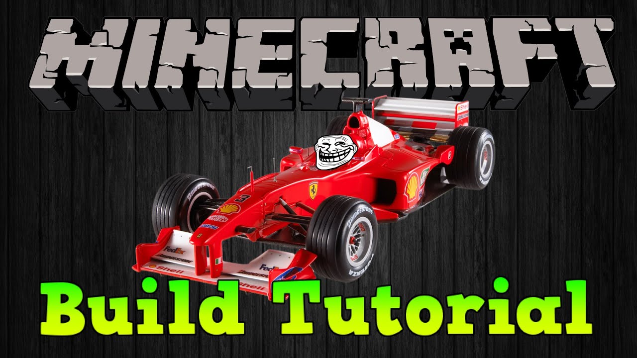 How To Build An Awesome Formula 1 Car in Minecraft! - YouTube