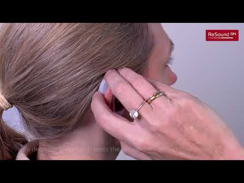 Adjust the volume for your BTE (Behind-the-Ear) hearing aid