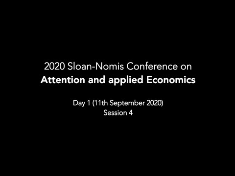 Sloan-NOMIS Conference | Session 4 | September 11, 2020