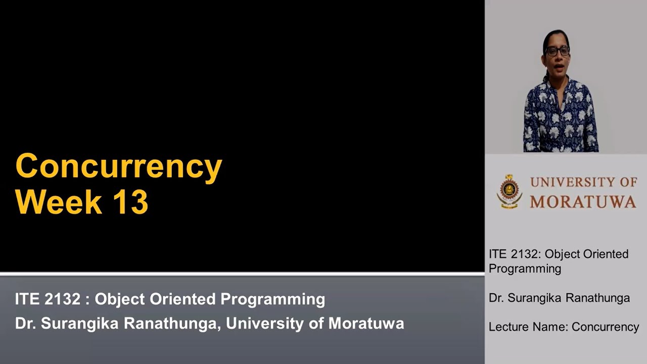 Week 13 - Concurrency - YouTube