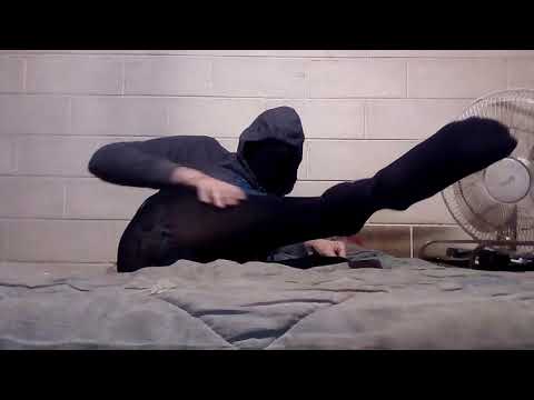 Wearing my black pantyhose