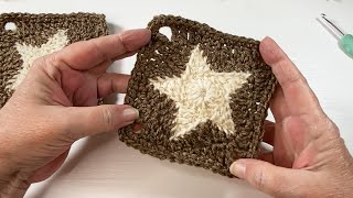 How to Crochet Star Granny Square Tutorial | Doovi