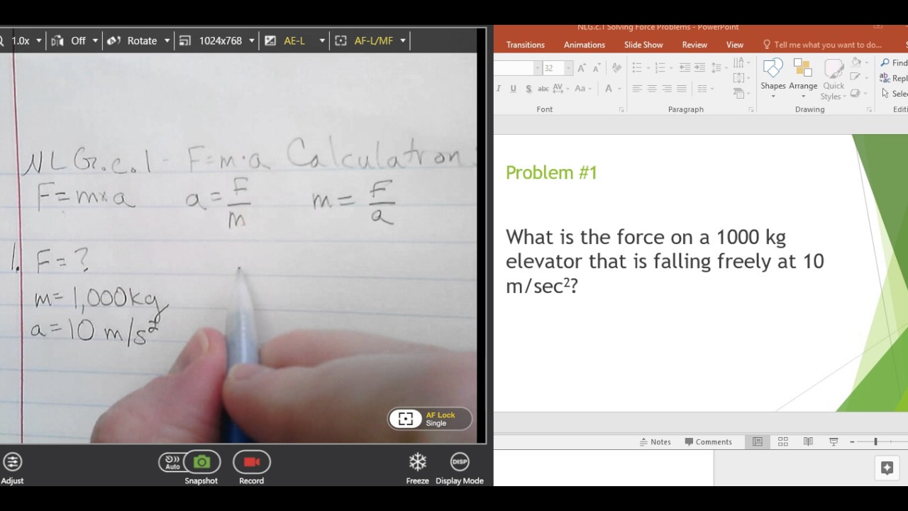 NLG.c.1 Solving Force Problems - YouTube