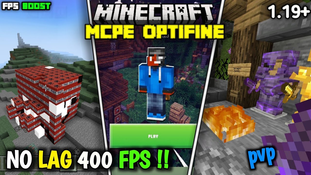FPS BOOST OPTIFINE FOR MINECRAFT PE 1.19 | 2gb 3gb RAM ANDROID NO LAG ...