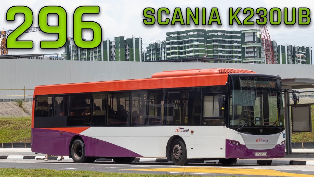 Bus Rides #45: [SBS8205A] A ride on the new SBS Transit Feeder 296 ...