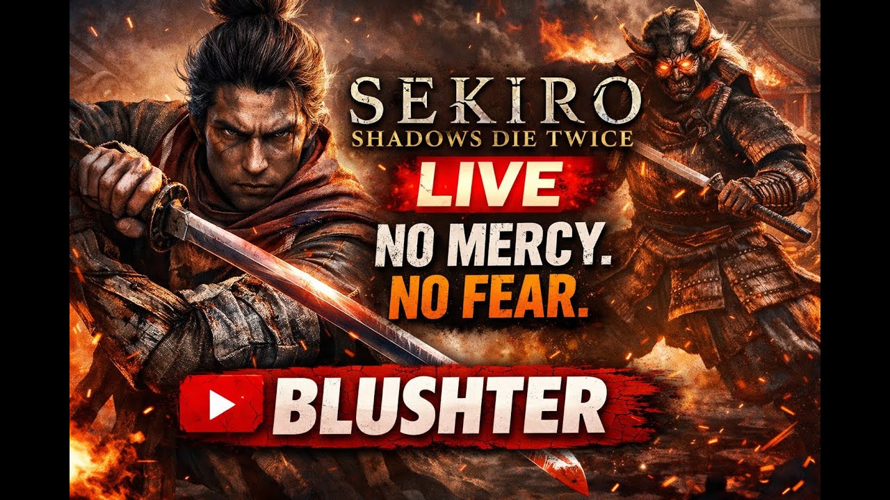 SEKIRO: Shadows Die Twice LIVE 🔥 First Playthrough | No Mercy, No Fear ...